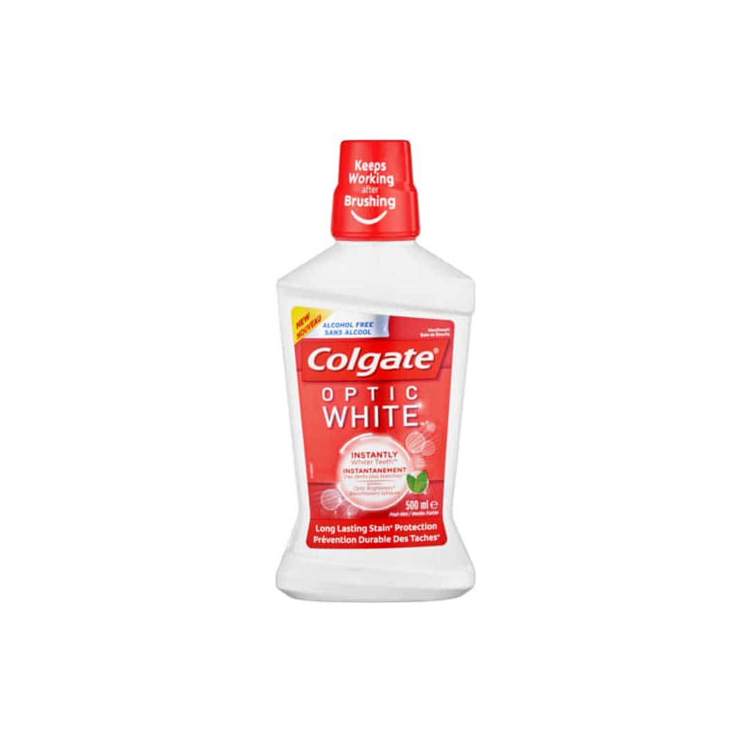 Colgate Optic White Daily Mouthwash Whitening, 500ml - Vaids Pharmacy